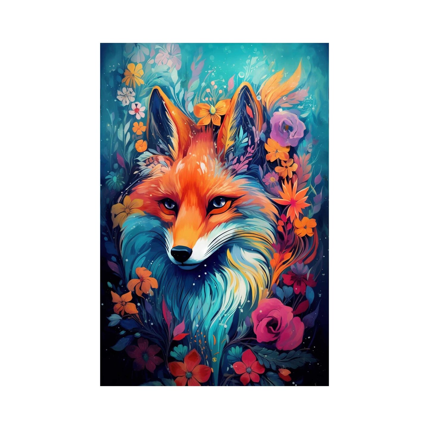 Fox Poster, Animal Print, Office Poster, Home Decor | S1 | MakerPlace ...