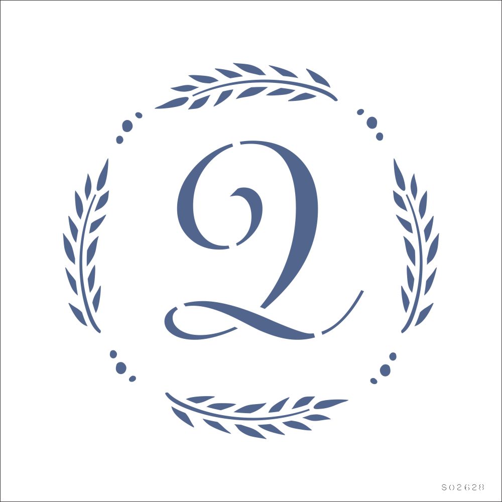 Laurel Monogram Custom Stencil | Michaels