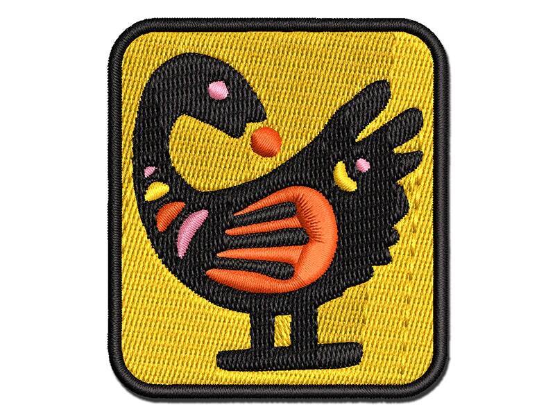 Sankofa African Adinkra Bird Symbol Reflection Multi-Color Embroidered ...
