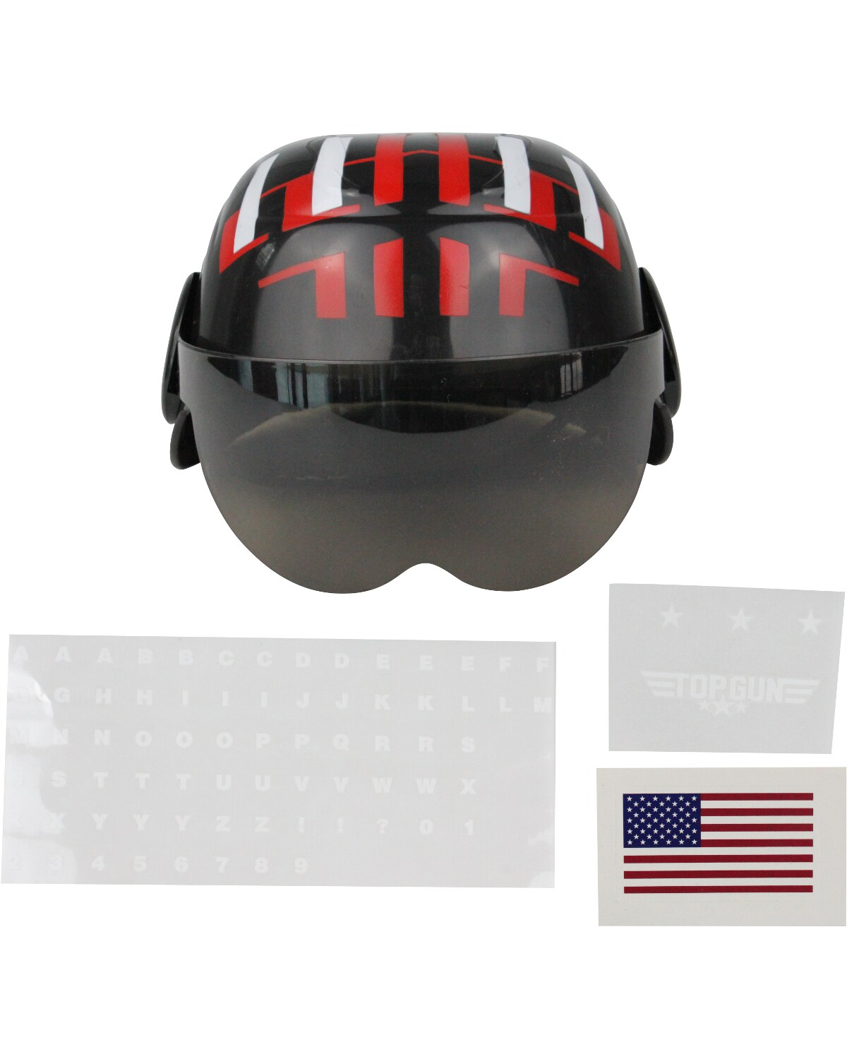 Child's Air Force Combat Pilot Black Top Gun Helmet Costume Accessory ...