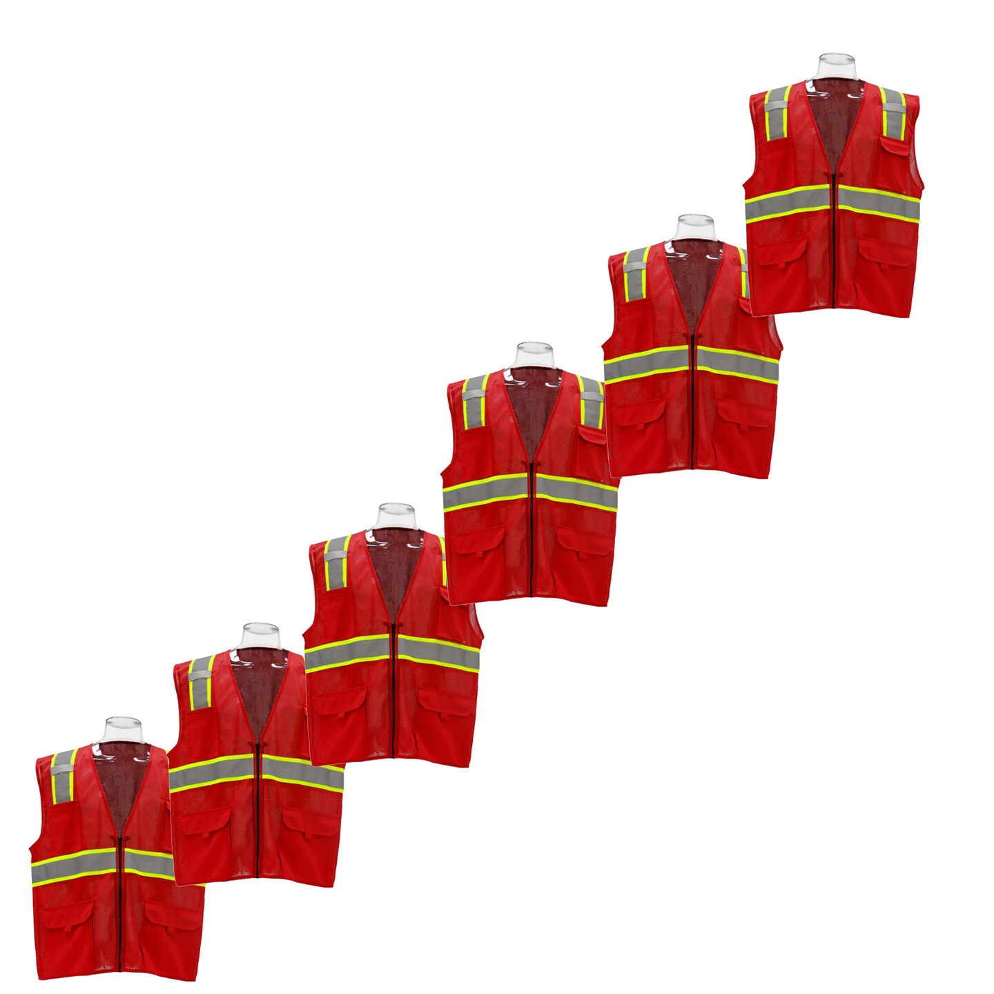 Multi Colors and Pocket Safety Vest | Utility, Work, and High ...