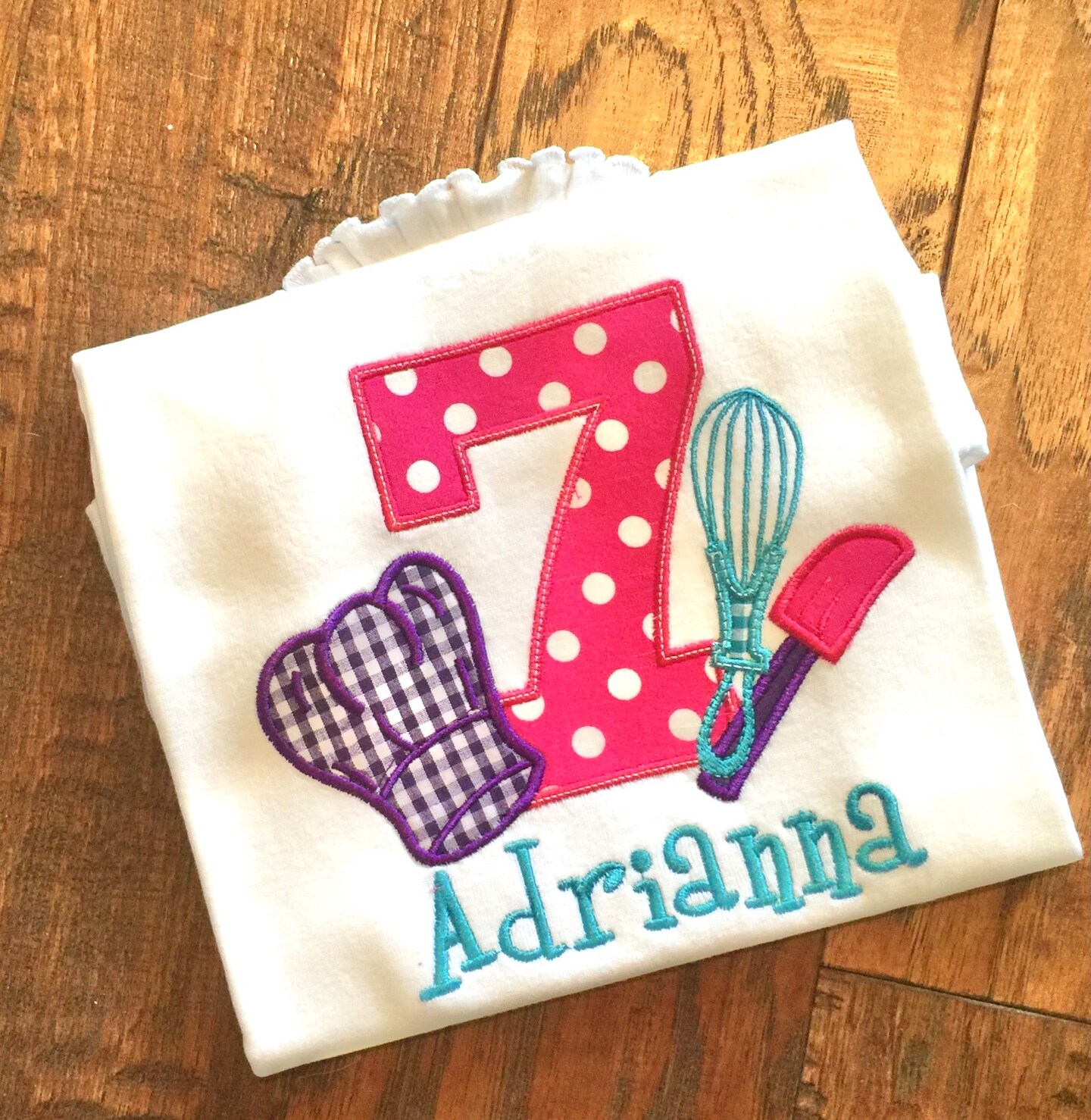Girls chef Shirt, cooking Birthday, Girls cooking Birthday Ideas, Kids ...