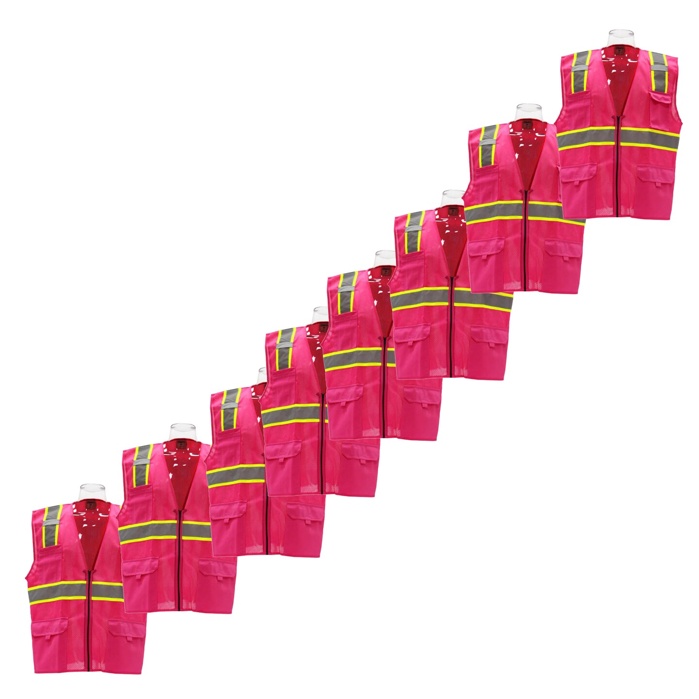 Multi Colors and Pocket Safety Vest | Utility, Work, and High-Visibility Vest | Reflective and ...