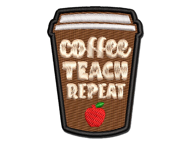 Coffee Teach Repeat Traveling Mug Teacher Appreciation Multi-Color ...