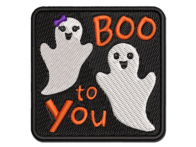 Ghosts Boo To You Halloween Multi-Color Embroidered Iron-On or Hook & Loop Patch Applique | Michaels