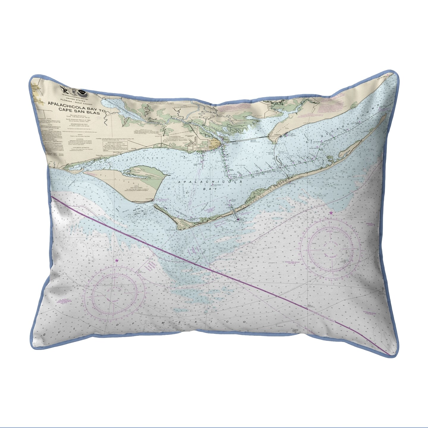 St George Island Map Pillow 20x24 – Extra Large Zippered Pillow | Michaels