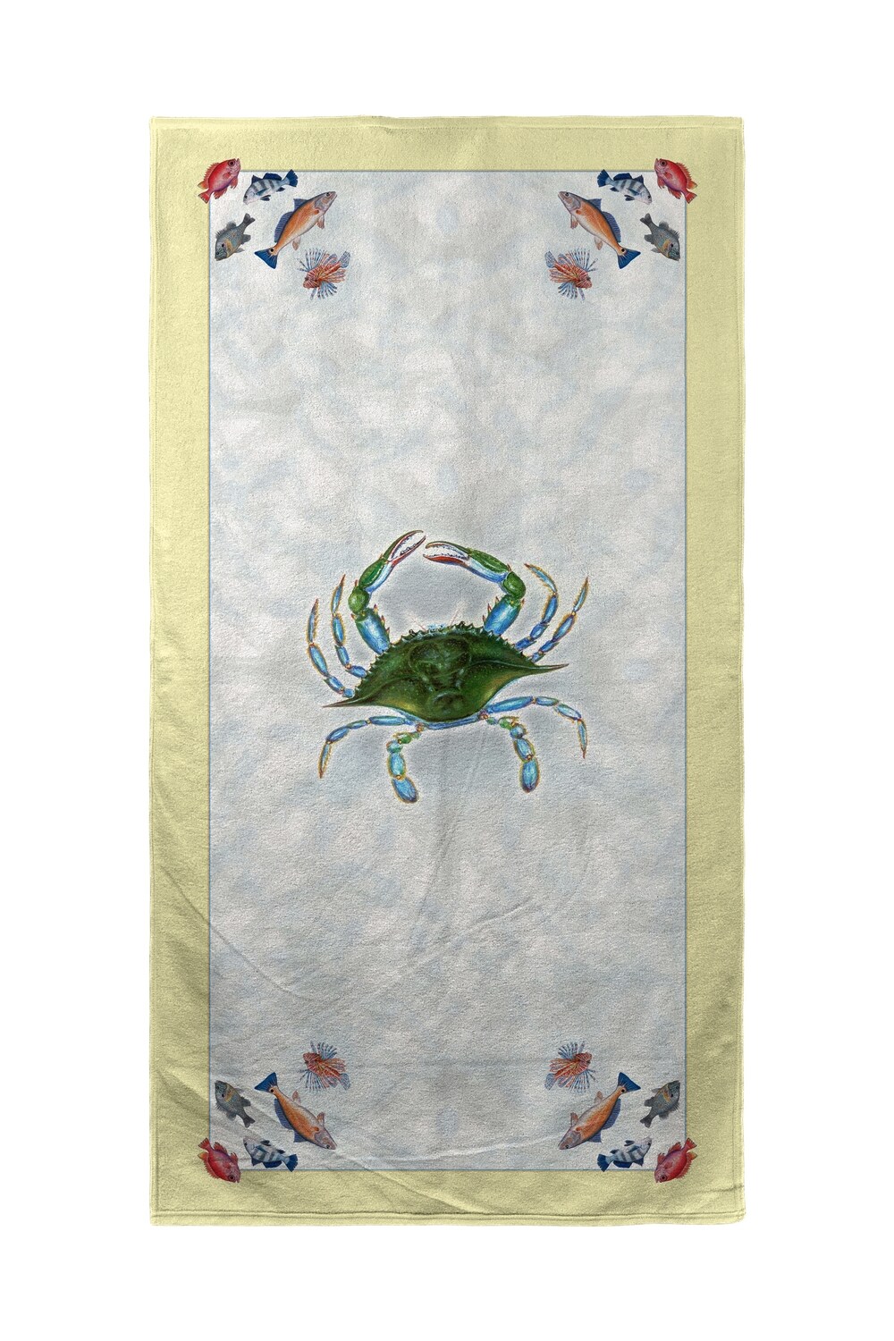 Betsy Drake Blue Crab & Fish Beach Towel | Michaels