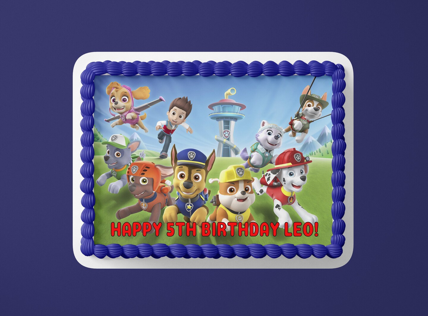 Paw Patrol Personalized Cake Topper Quarter Sheet Same day or next day ...