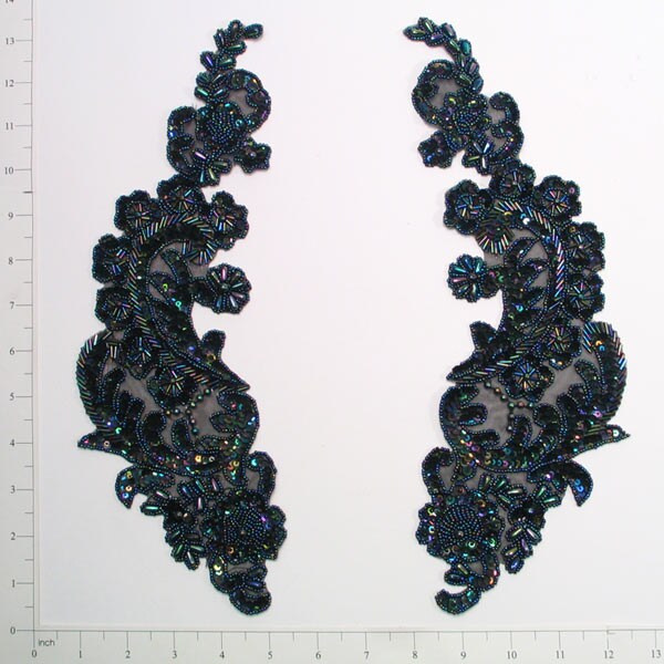 Flower Cluster Sequin Applique/Patch 2 Pack 13" x 4" | Michaels