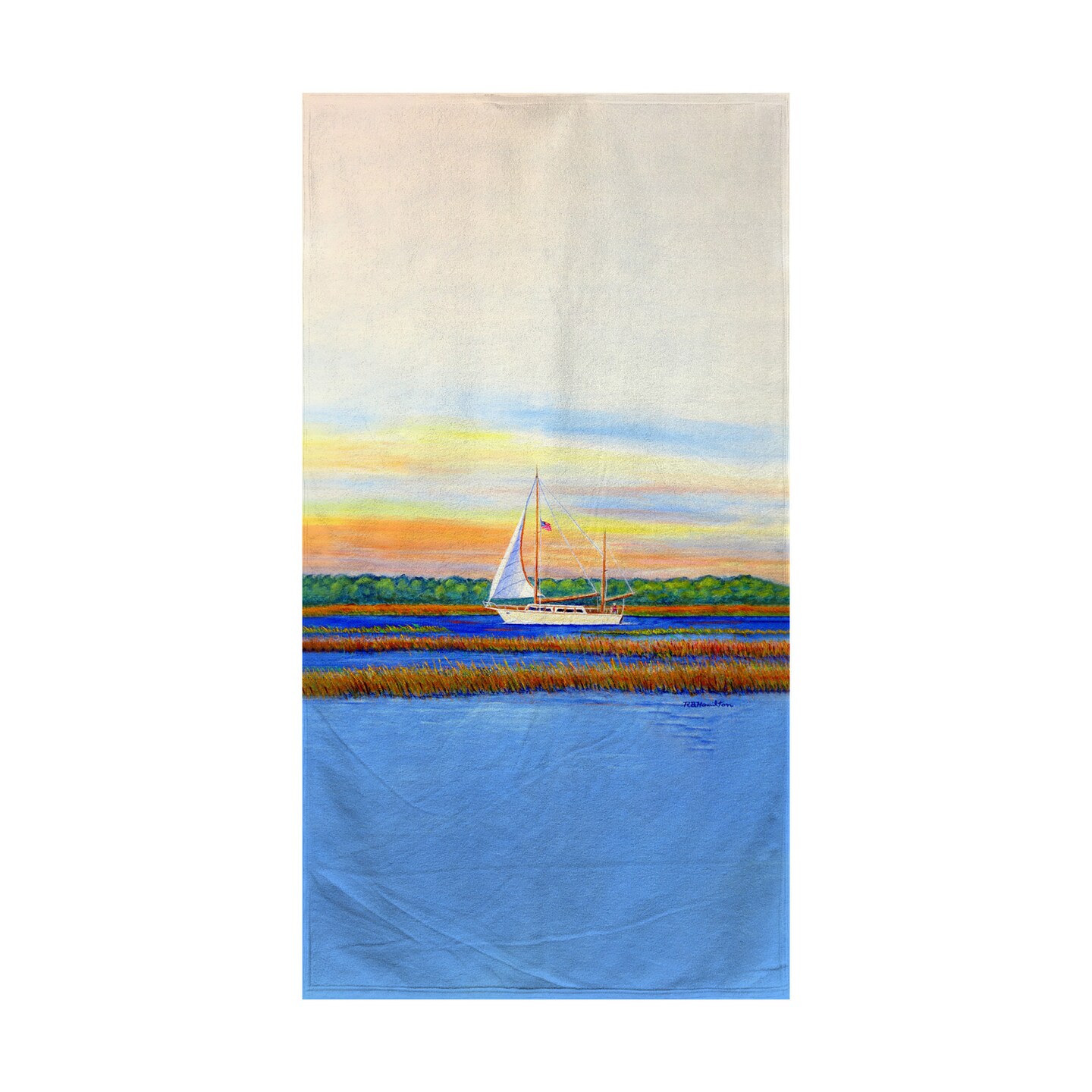 Betsy Drake Marsh Sailing Beach Towel | Michaels
