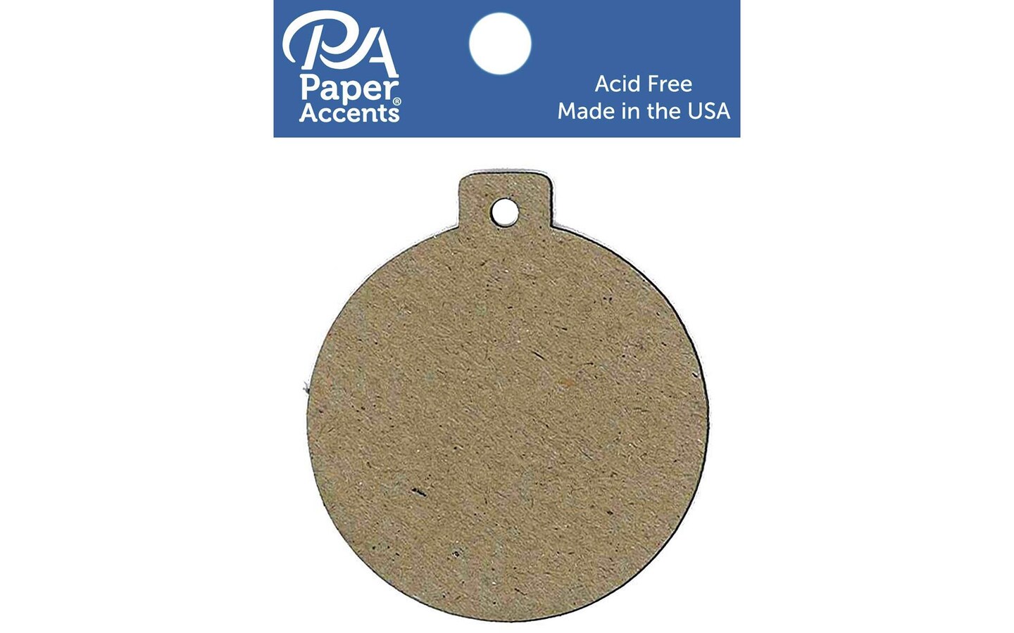 Chip Shape Tag 12pc Ornament Natural, Model: PA-239120 | Michaels
