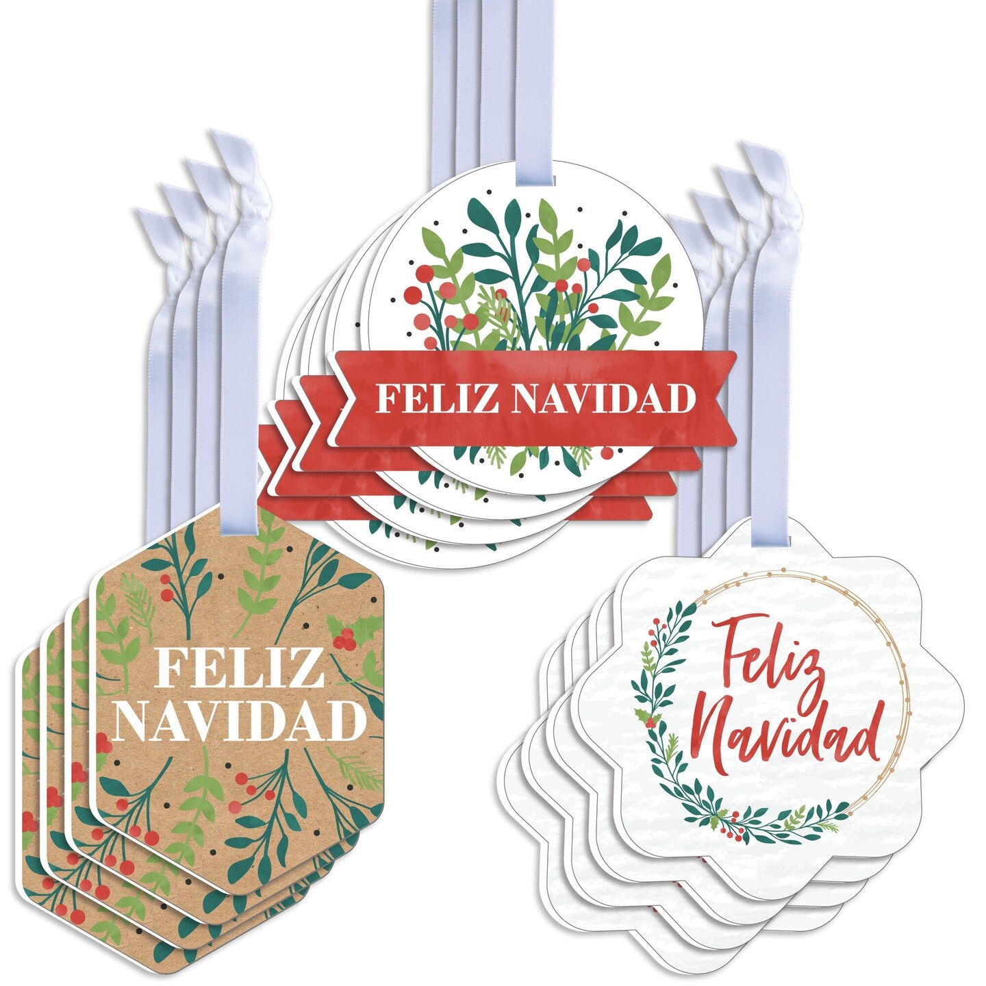 Big Dot of Happiness Feliz Navidad - Assorted Hanging Holiday and ...