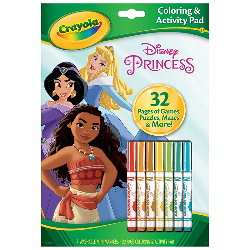 Coloring & Activity Pad With Markers, Disney Princess | Michaels