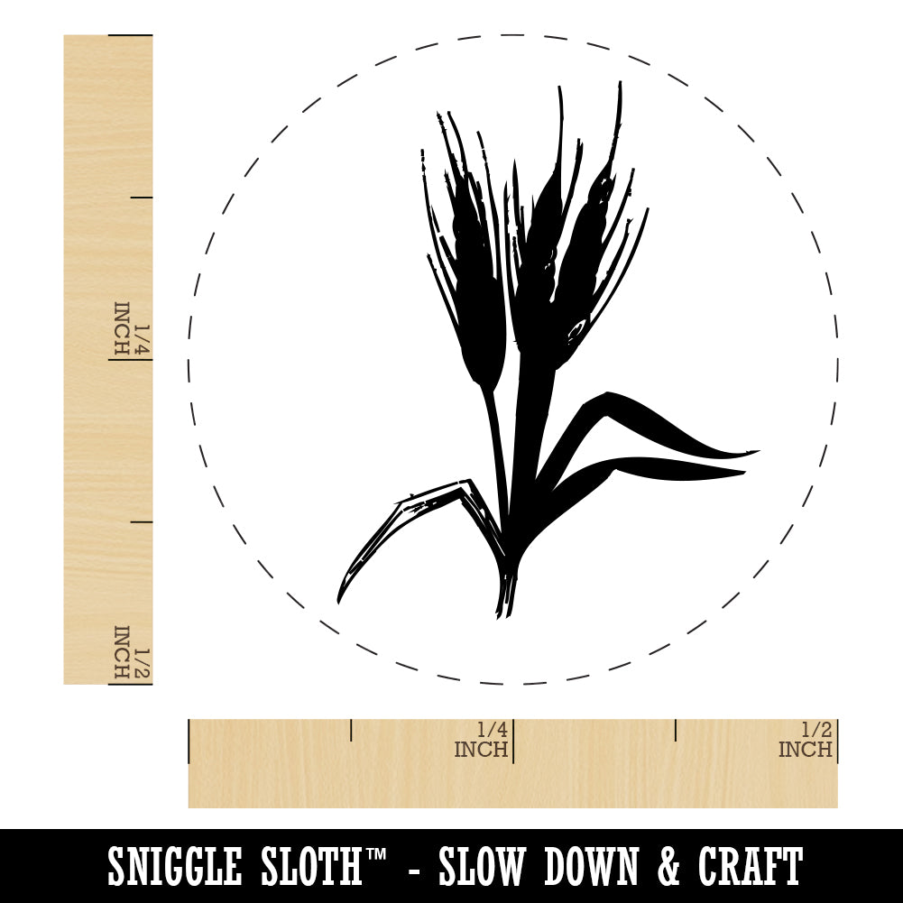 Wheat Stem Rubber Stamp for Stamping Crafting Planners | Michaels