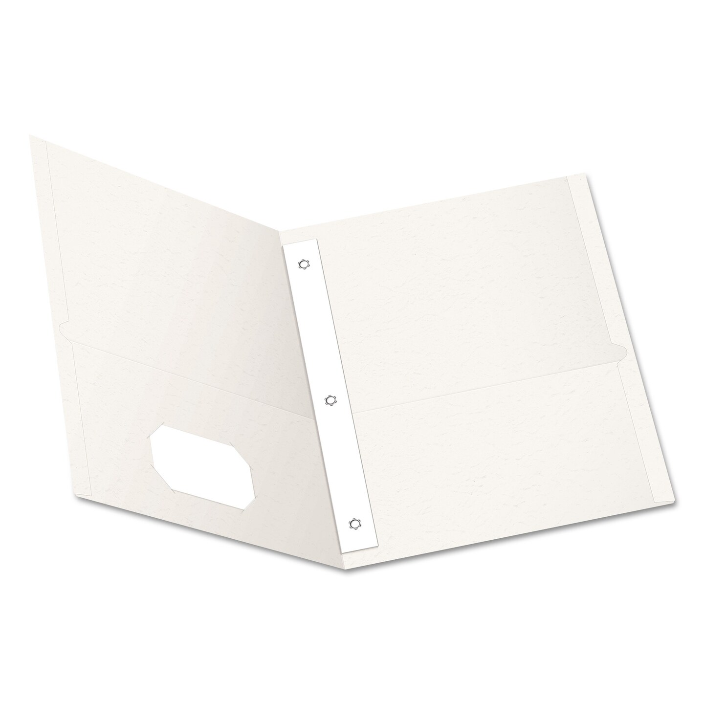 Oxford Twin-Pocket Folders with 3 Fasteners Letter 1/2 Capacity White ...