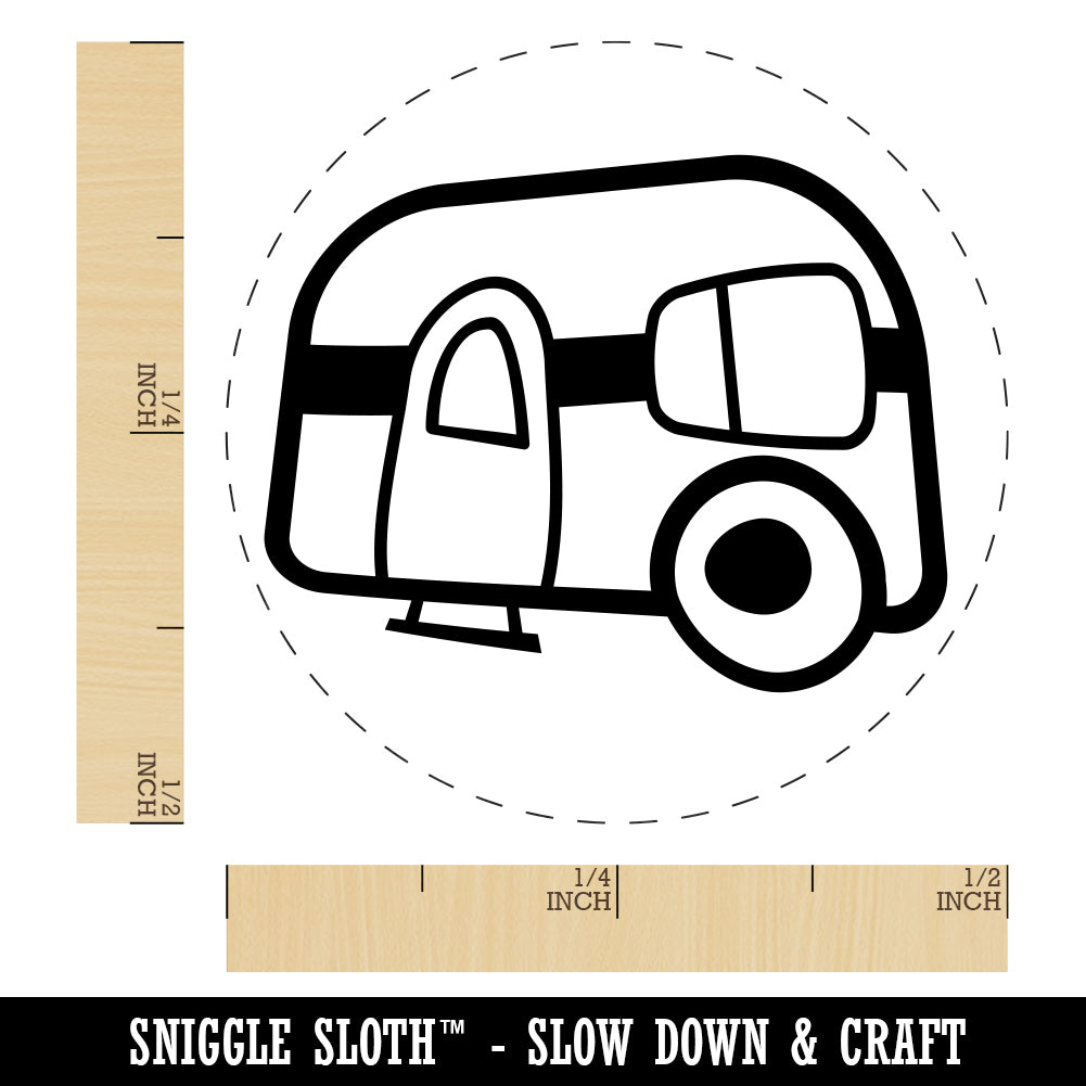 Camper Doodle Rubber Stamp for Stamping Crafting Planners | Michaels