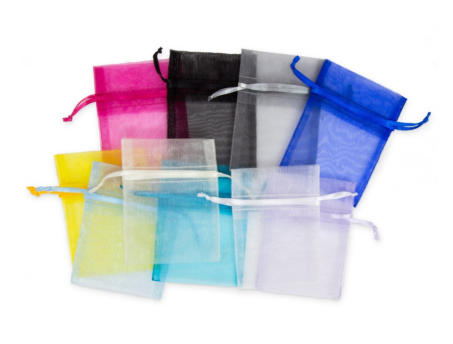 Multi-Color Organza Gift Bag Assortment (Package of 10) | Michaels