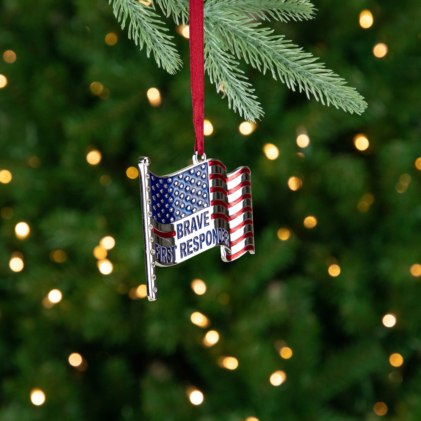 Northlight US First Responders Christmas Ornament with European ...