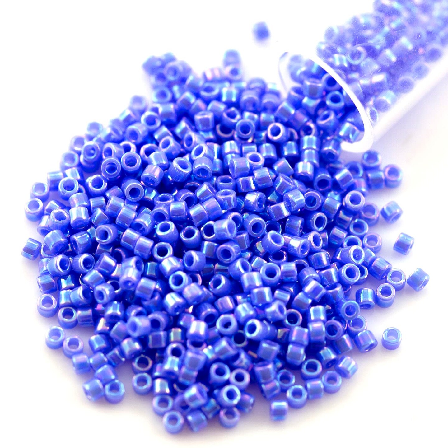 Miyuki Delica Seed Bead 11/0 Opaque Light Lapis AB | Michaels