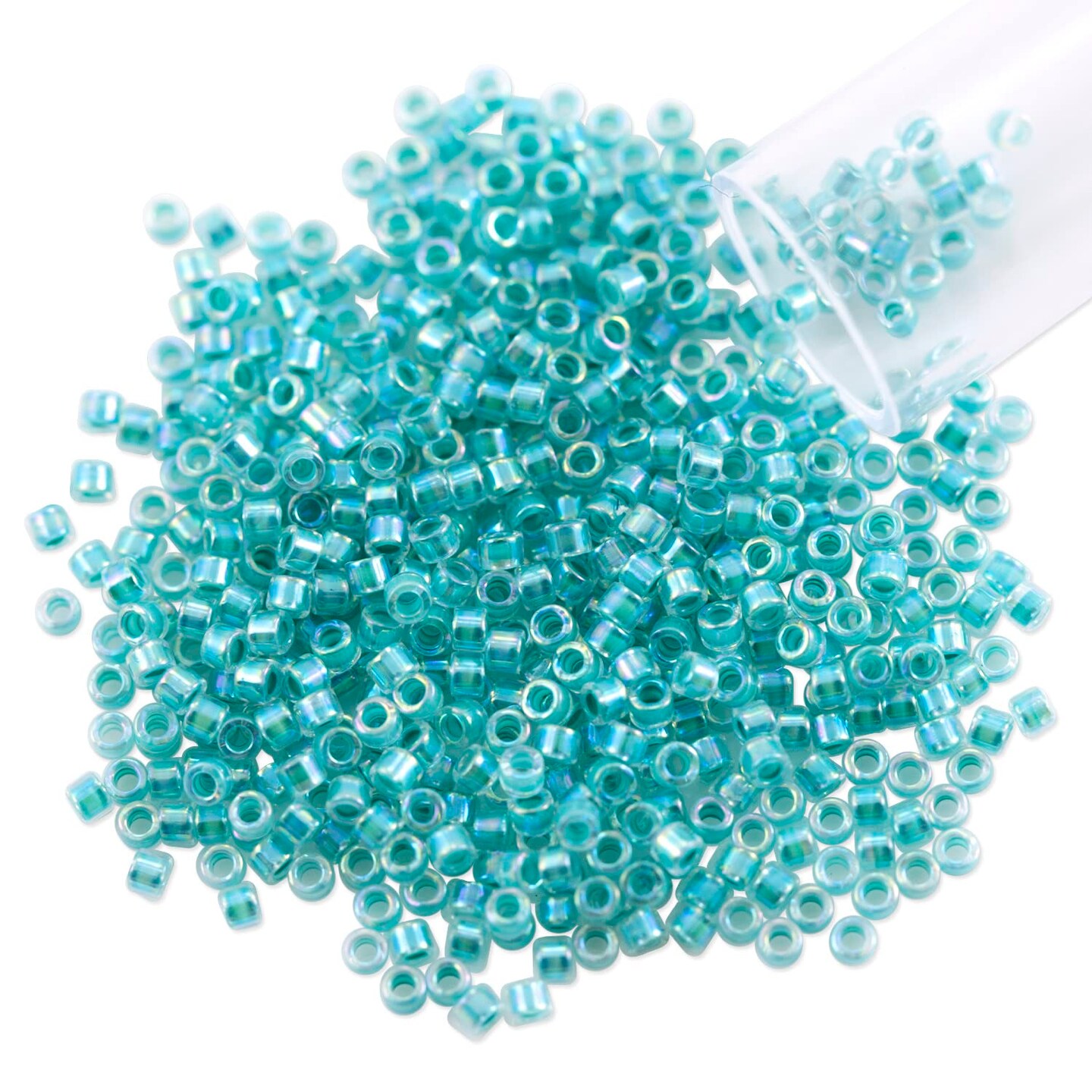 Miyuki Delica Seed Bead 11/0 Transparent Seafoam Green | Michaels