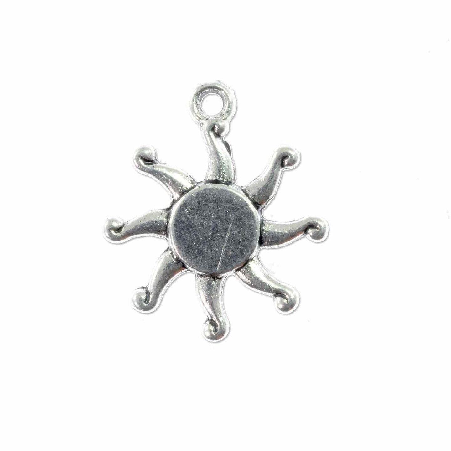 Sun Charm 19x16mm Pewter Antique Silver Plated (Package of 1) | Michaels