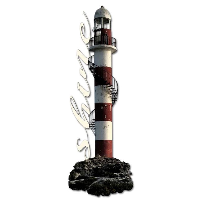 Penny Lane CIN102 10 x 30 in. Coastal Lighthouse Cutout Custom Shape ...