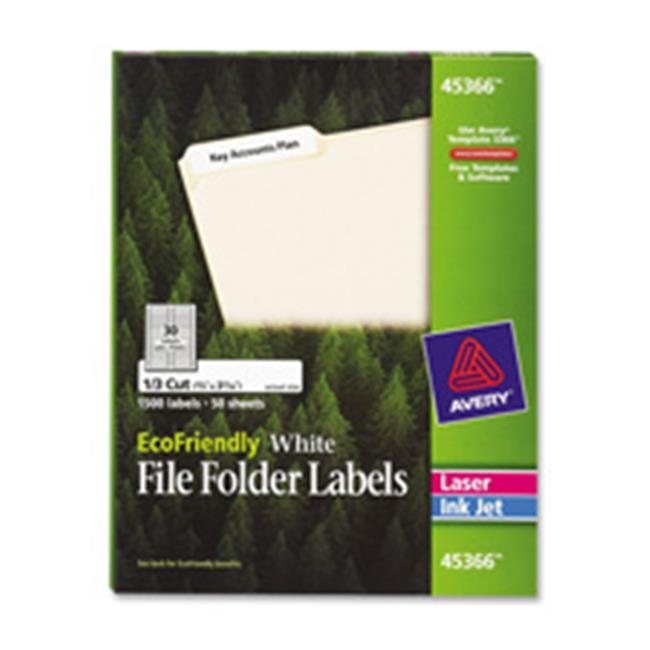 Avery Consumer Products AVE45366 File Folder Labels- .67in.x3-.44in ...