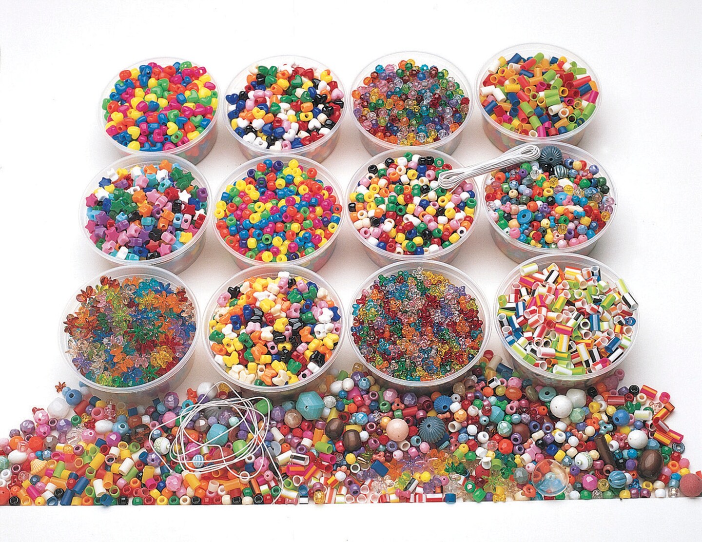 School Smart Classroom Bead Kit, Assorted Colors, Pack of 3300 | Michaels