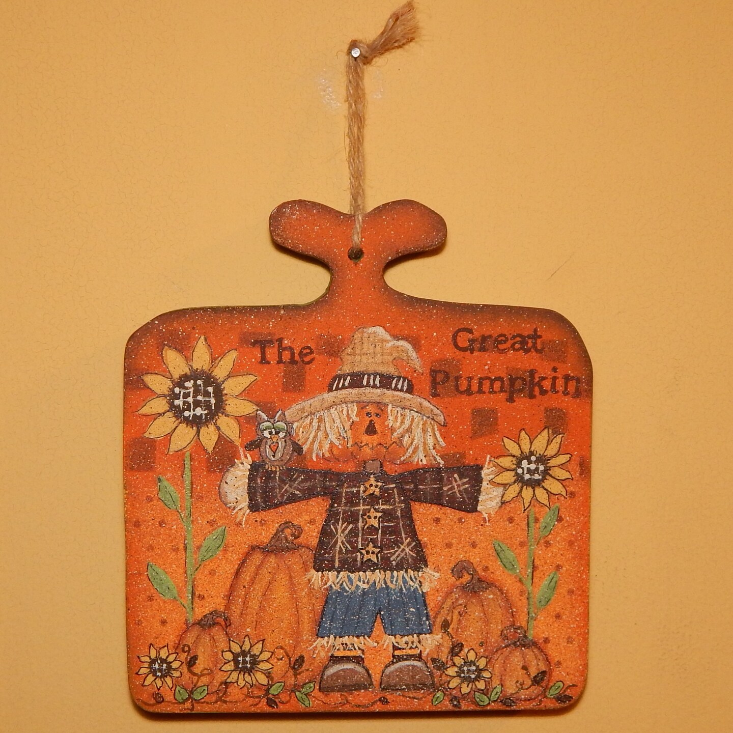 Double-Sided Fall Scarecrow Decoration With Pumpkins and Sunflowers for ...