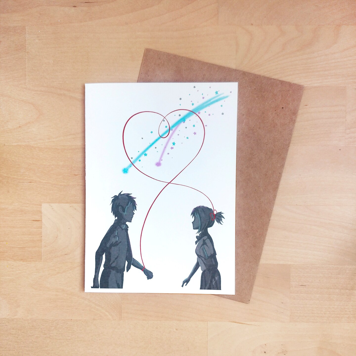 Your Name Anime Greeting Cards Blank (Kimi no Na wa)- Valentines Day ...