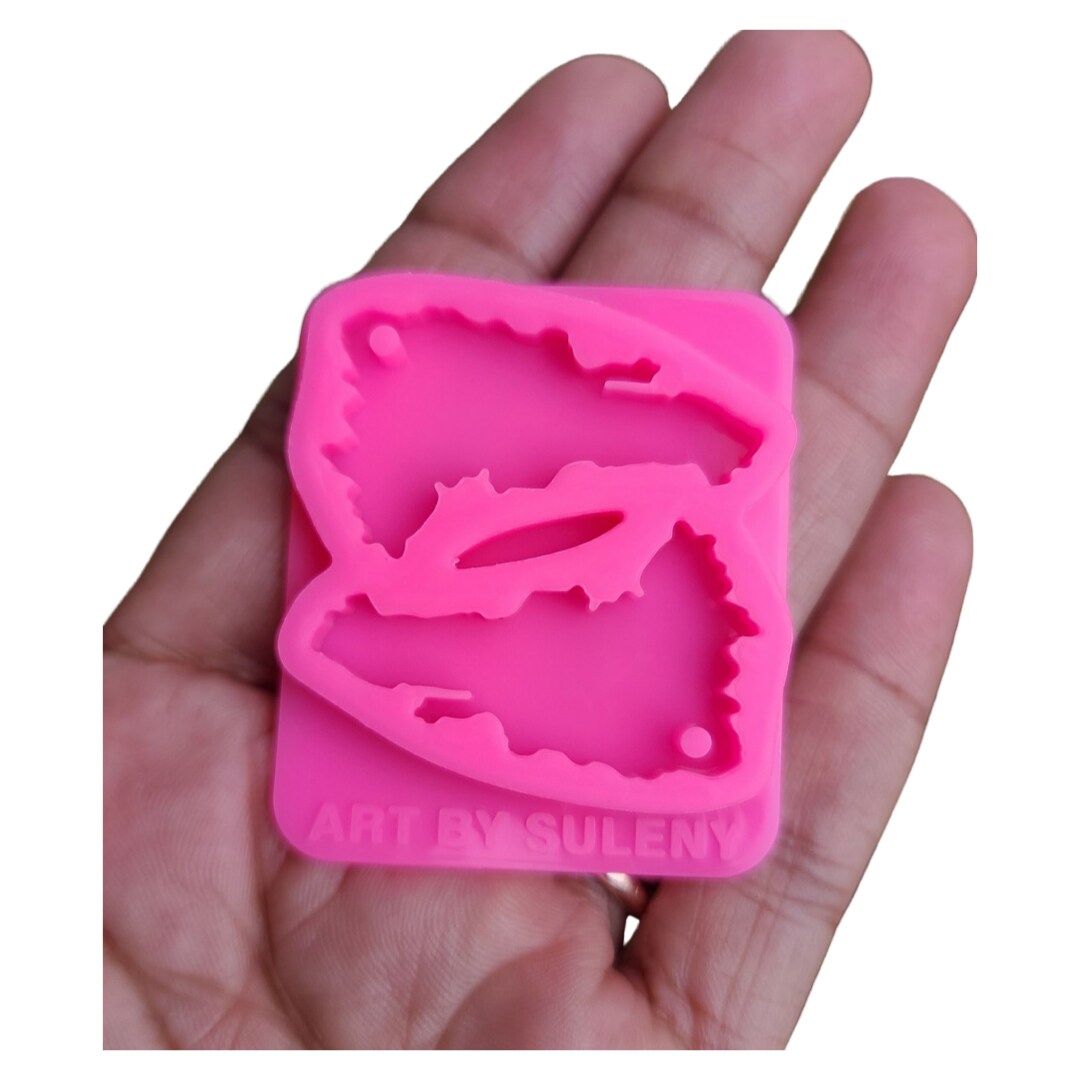 Dominican Republic Map Mold DR Map Earrings Mold DR Silicone Mold ...