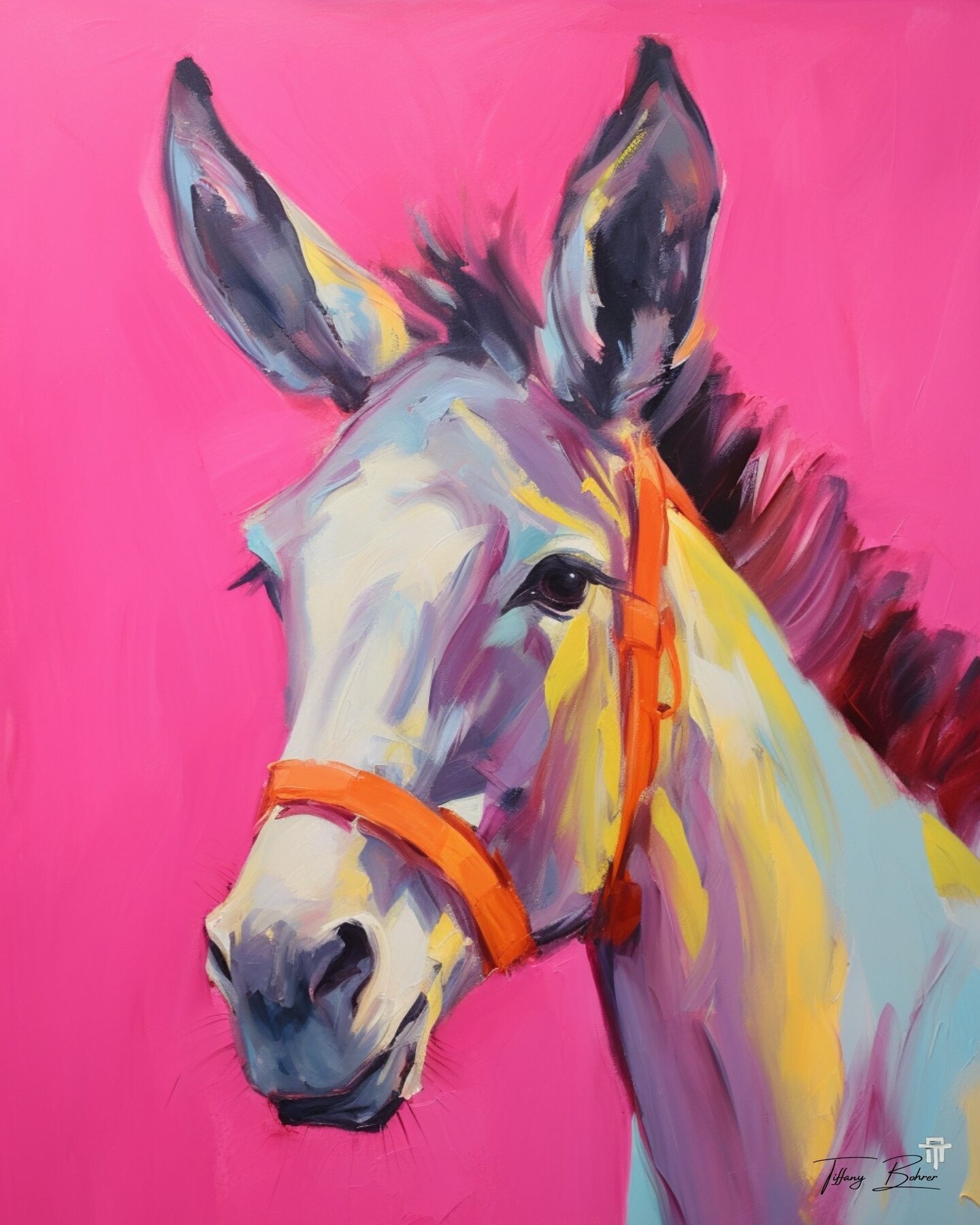 Protector Donkey - Giclee Fine Art Print on Heavy Fine Art Paper ...