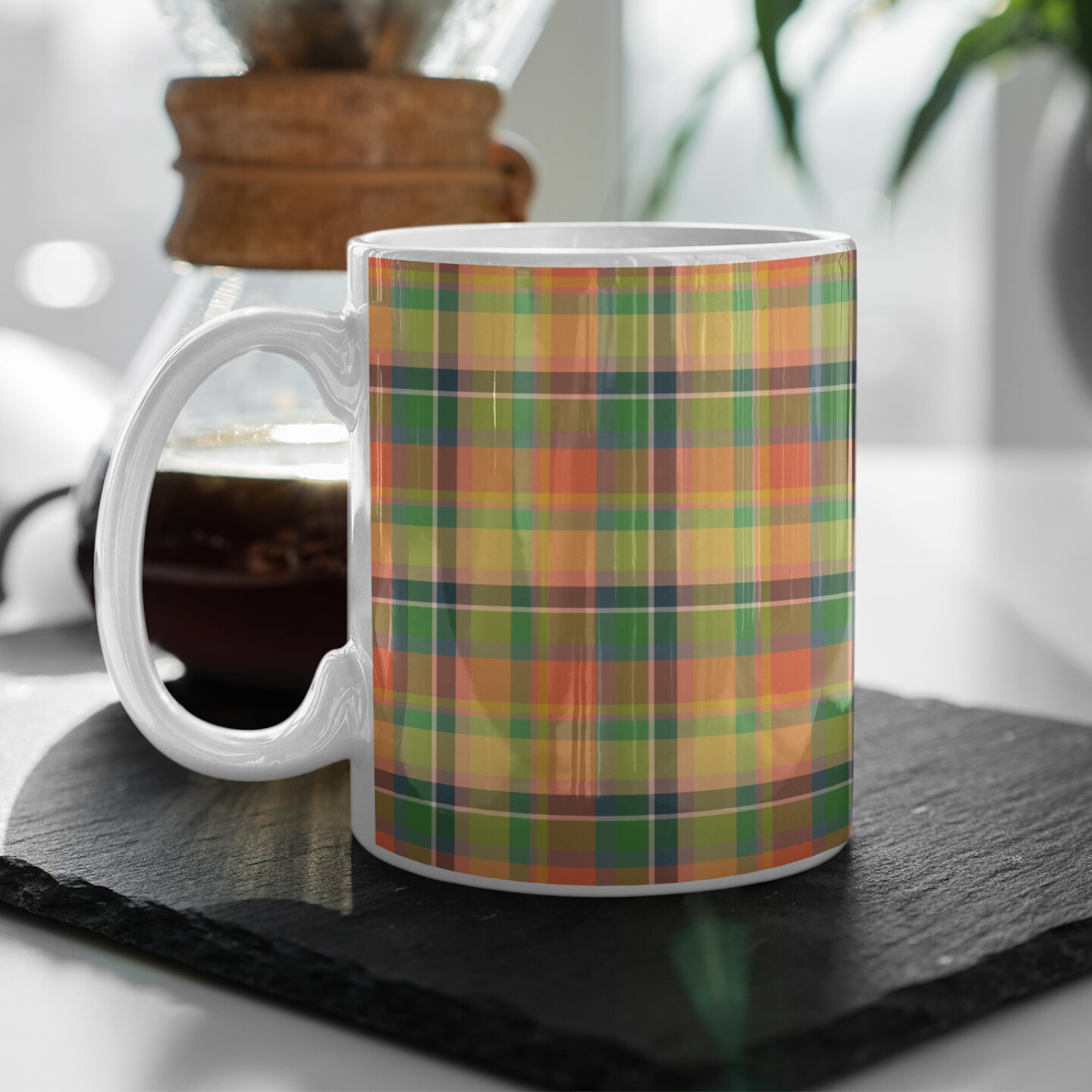 12oz Coffee Mug: Fall Picnic Plaid. High-quality sublimation inks on ...