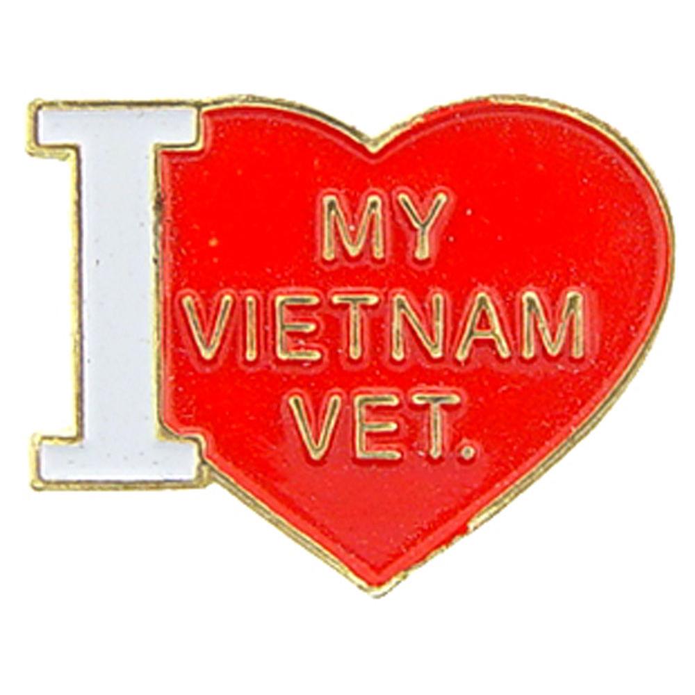 I Love My Vietnam Vet Pin 1" | Michaels