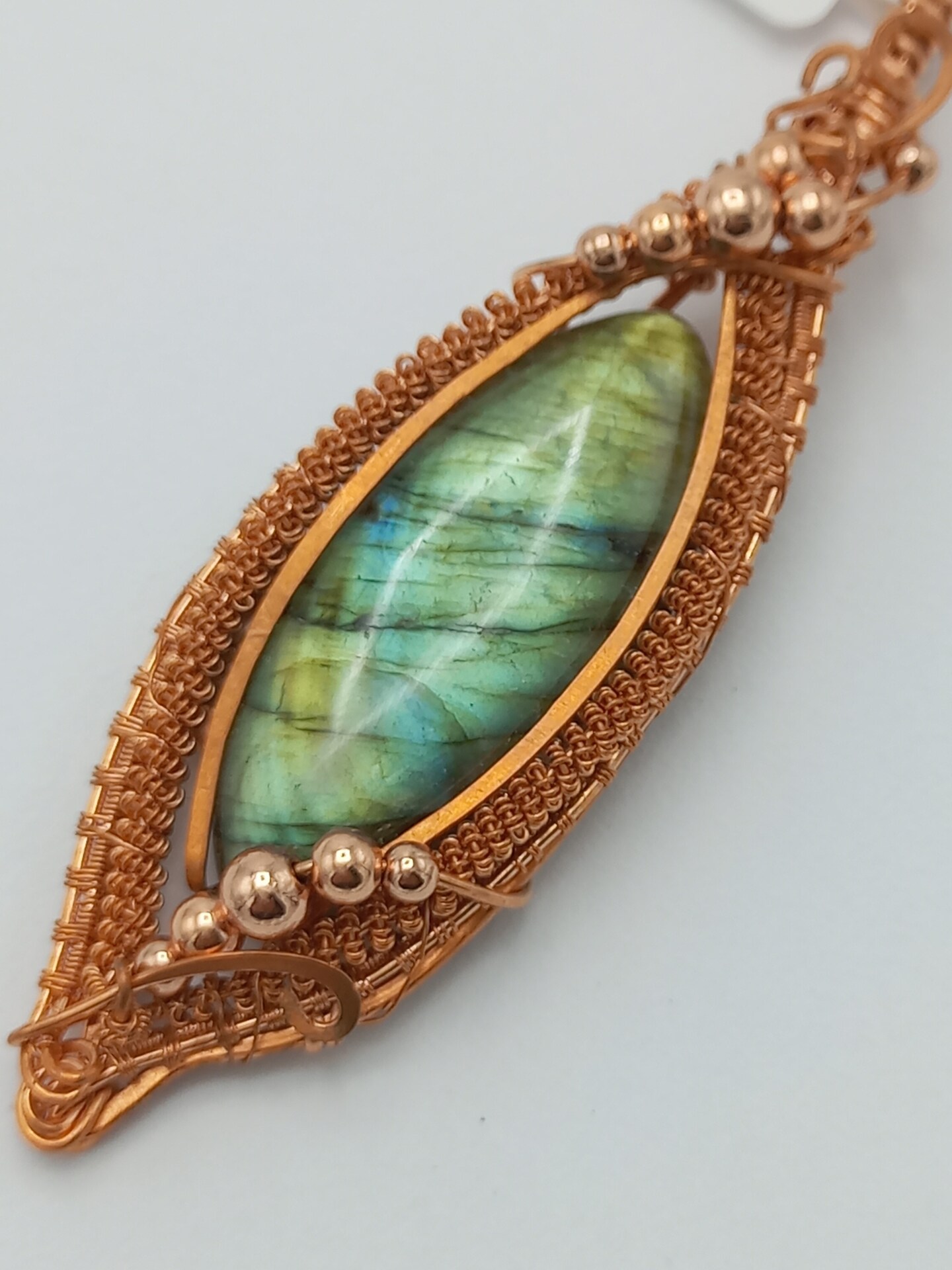 Wire Wrapped Labradorite Copper Pendant | MakerPlace by Michaels