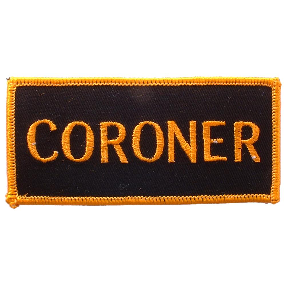 U.S. Army Coroner Patch Black & Yellow 4" | Michaels