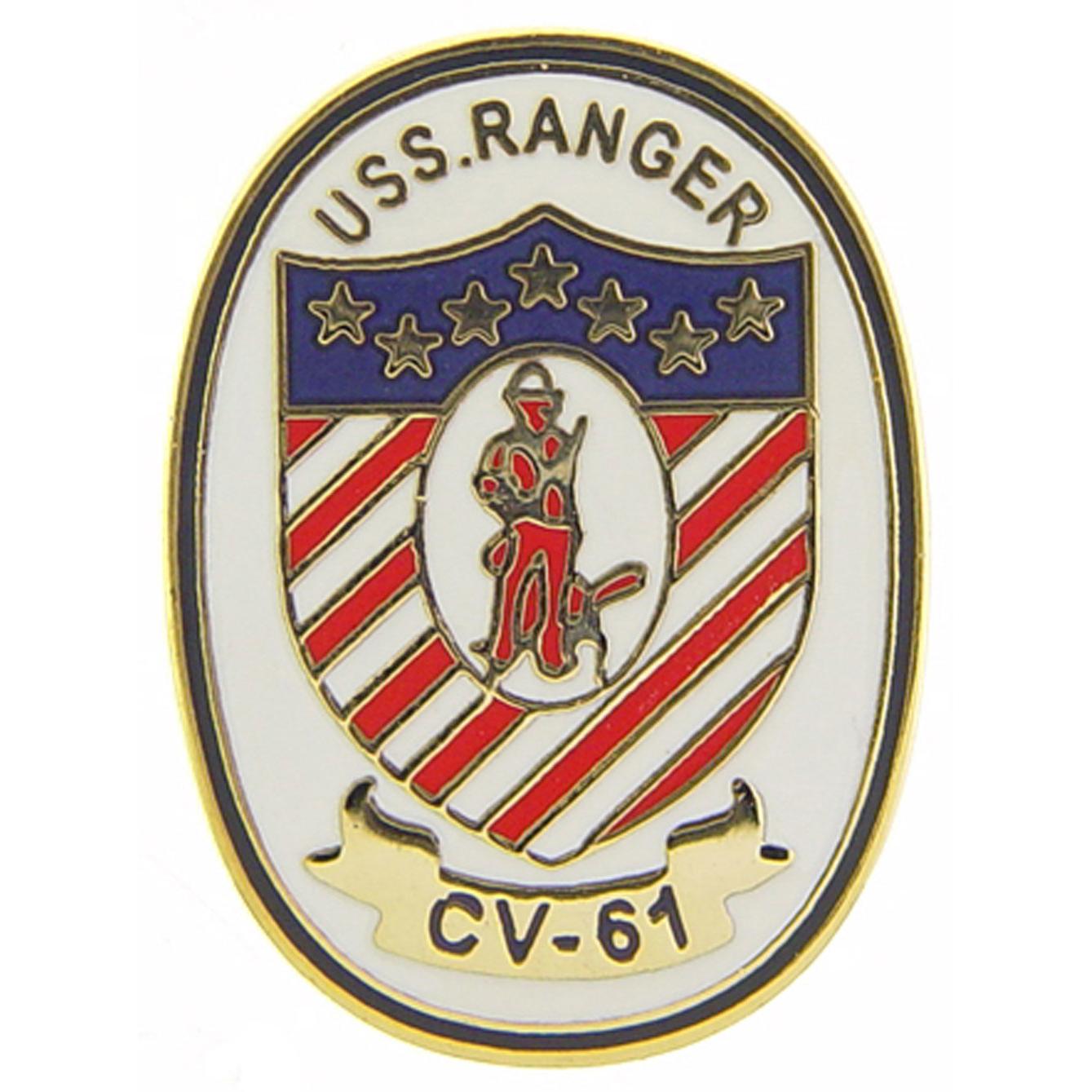 U.S. Navy USS Ranger CV-61 Emblem Pin 1" | Michaels