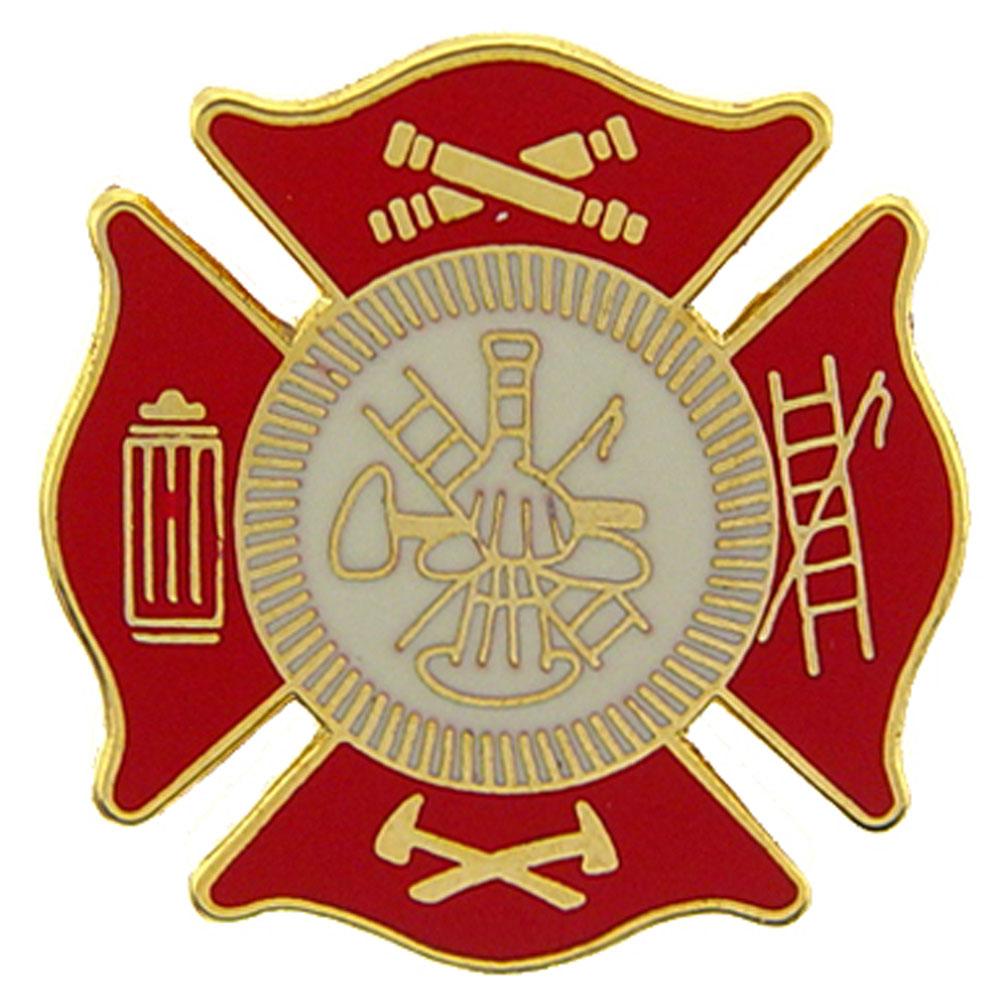 Fire Department Shield Pin Red 7/8" | Michaels