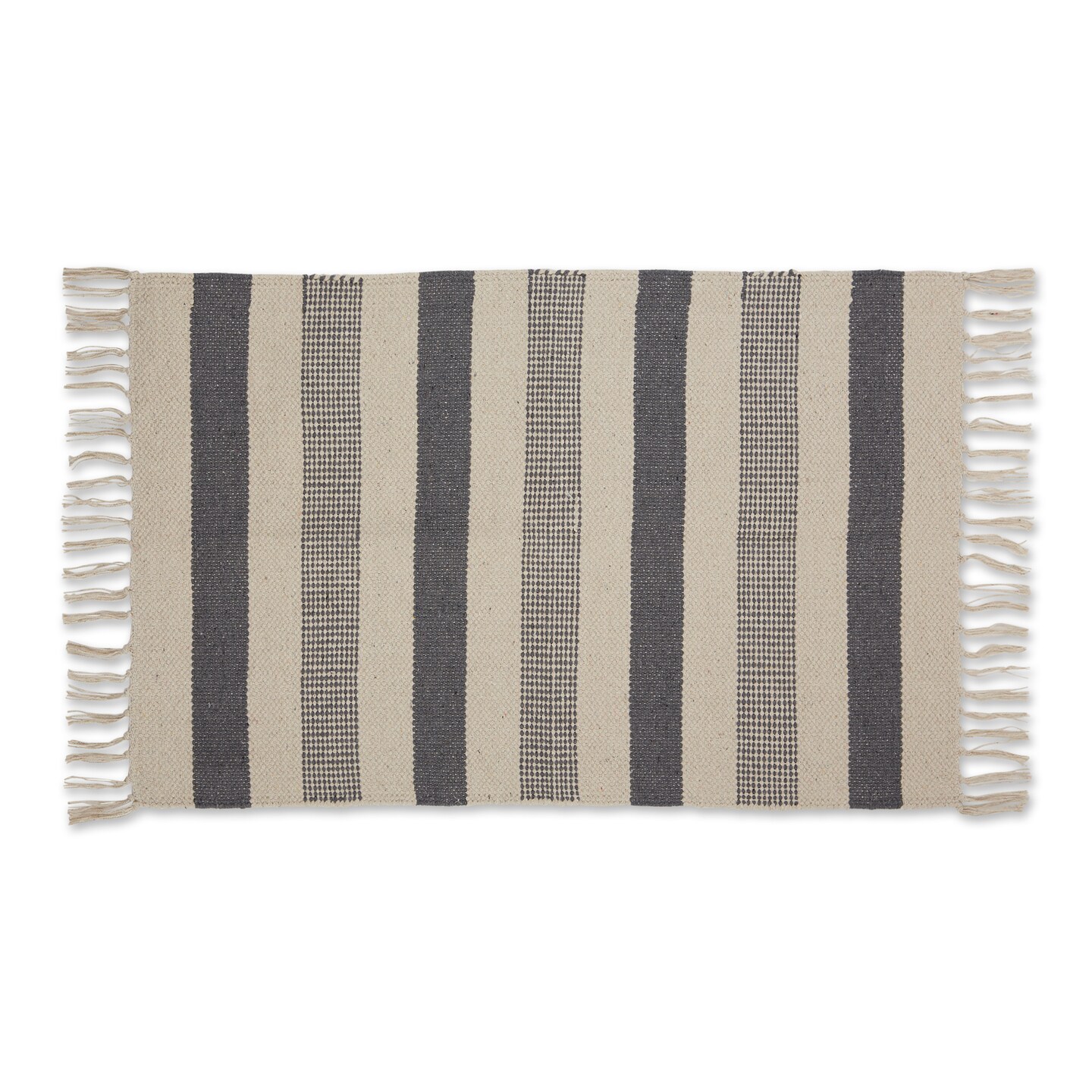 DII Gray Combo Stripe Hand-Loomed Rug 2x3 Ft | Michaels