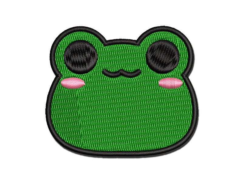 Charming Kawaii Chibi Smug Frog Toad Face Blushing Cheeks Multi-Color ...