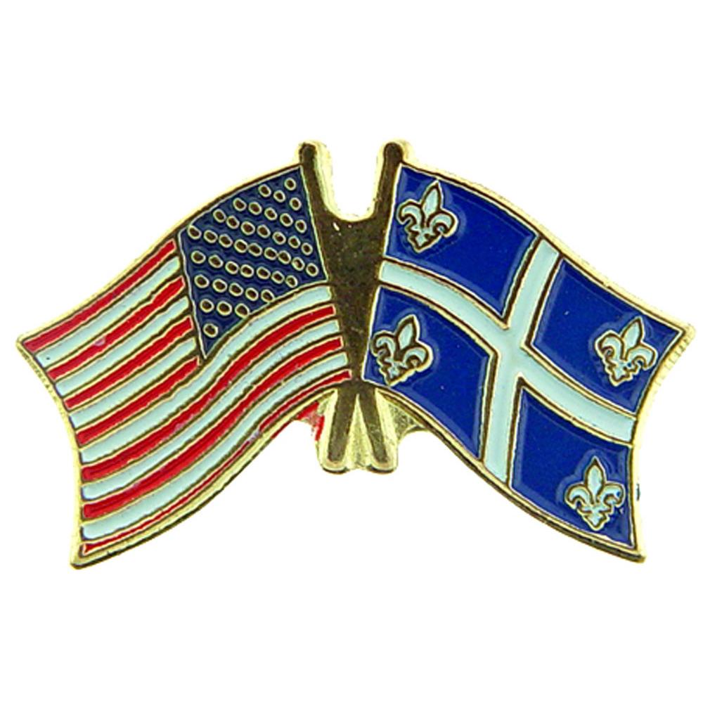 American & Quebec Flags Pin 1" | Michaels