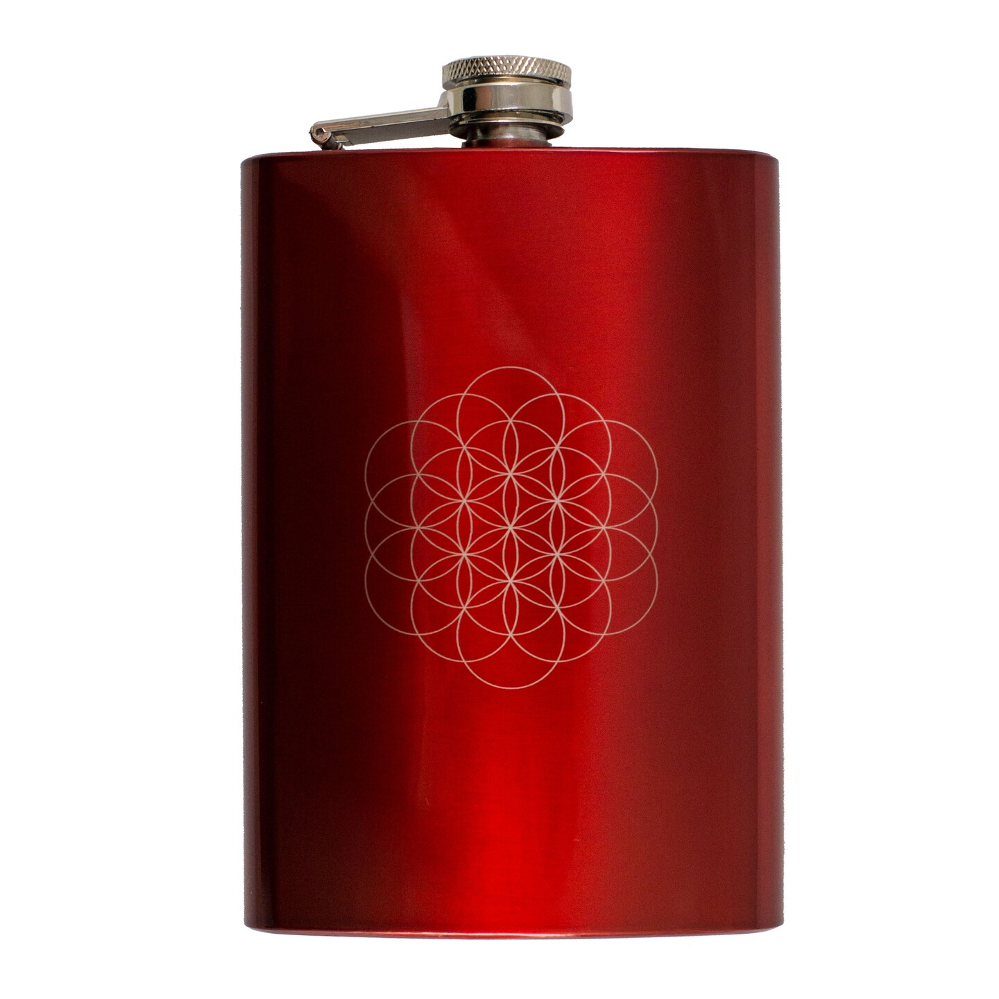 8oz RED Flower of Life Flask | Michaels