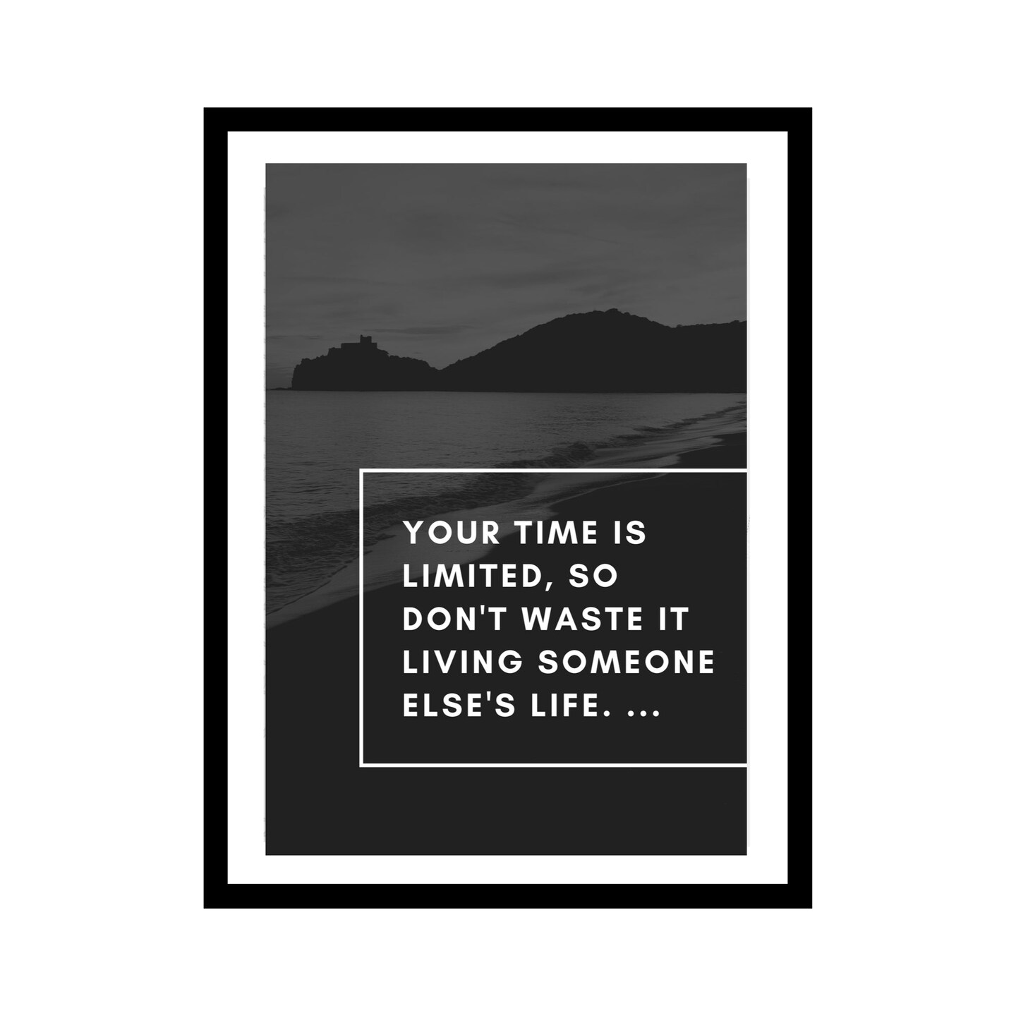 Your time is limited Word art quote 14x18 frame | Michaels