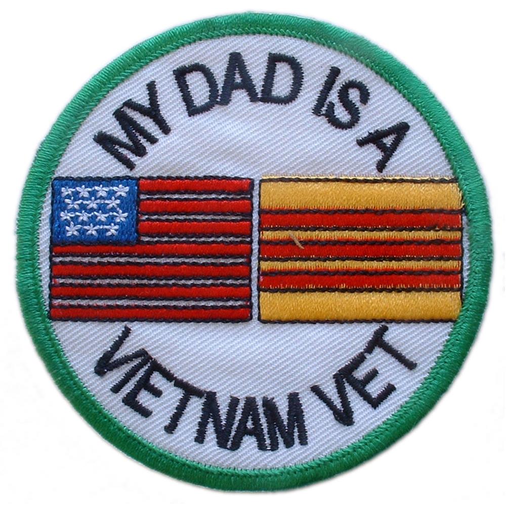 My Dad Is A Vietnam Veteran Patch Green & White 3" | Michaels