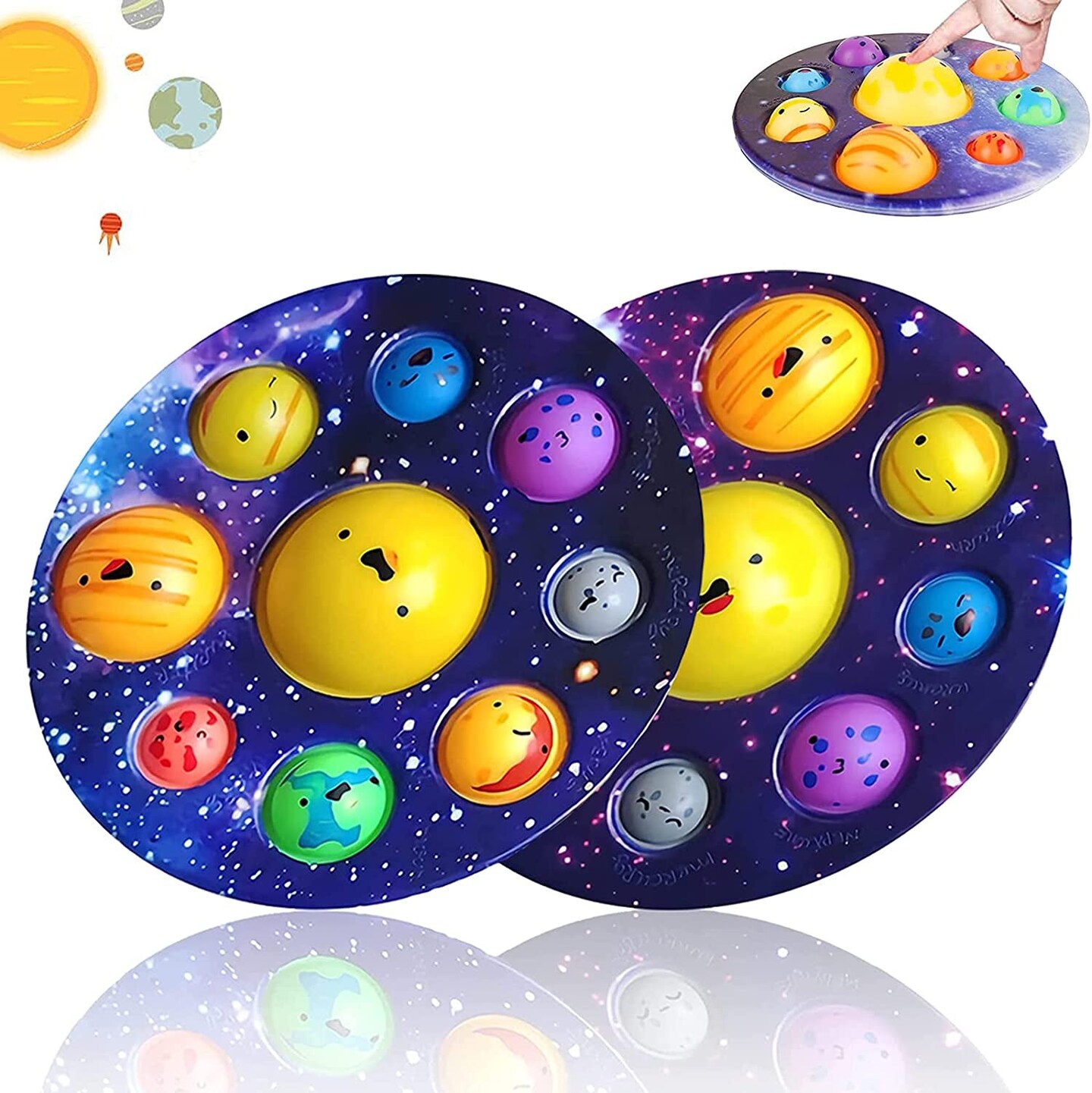 Planet Dimple Solar System Fidget Toy for Kids Galaxy Outer Space ...