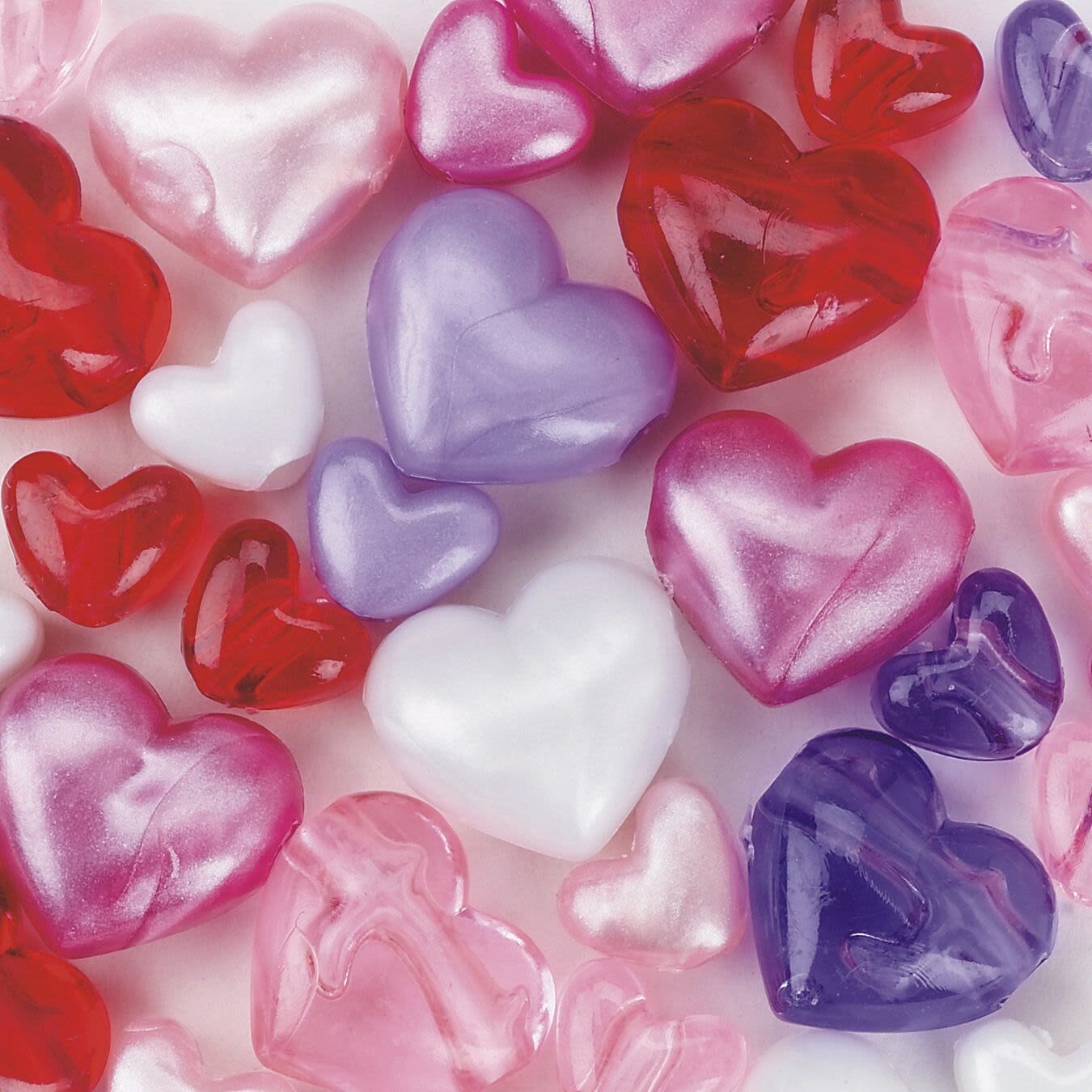 Heart Bead Assortment 1/2-lb Bag | Michaels