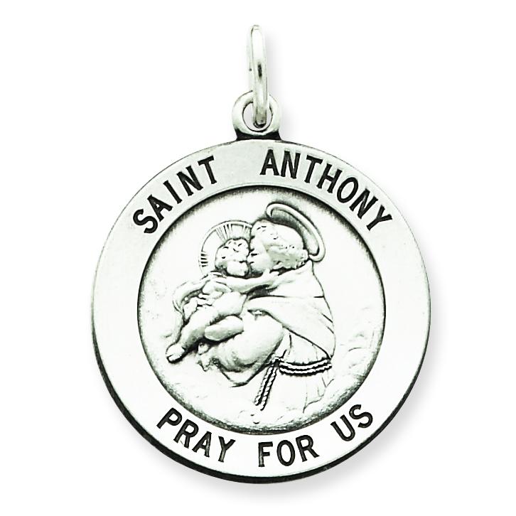 Sterling Silver Saint Anthony Round Medal | Michaels