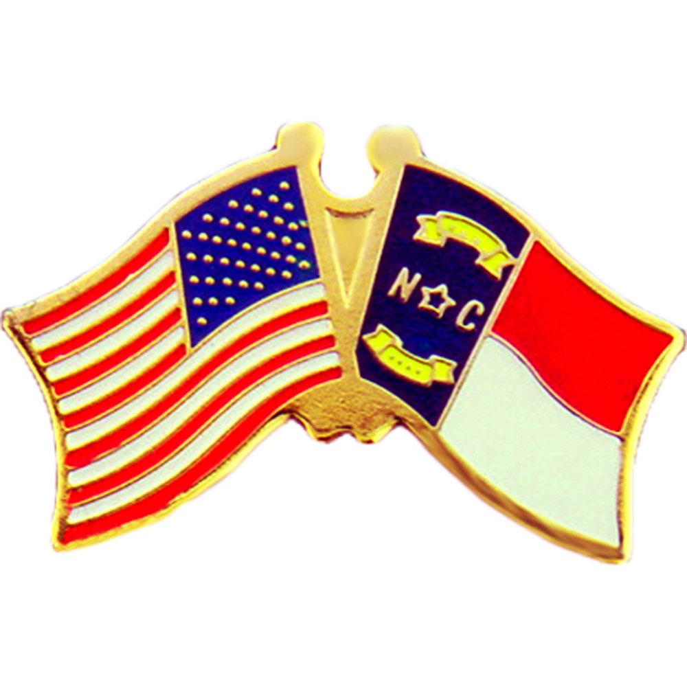 American & North Carolina Flags Pin 1" | Michaels