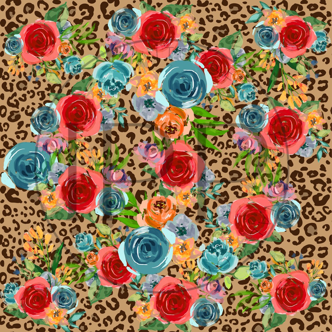 #122 Floral Leopard (IPP EXCLUSIVE) 12x12 Pattern Vinyl | Michaels