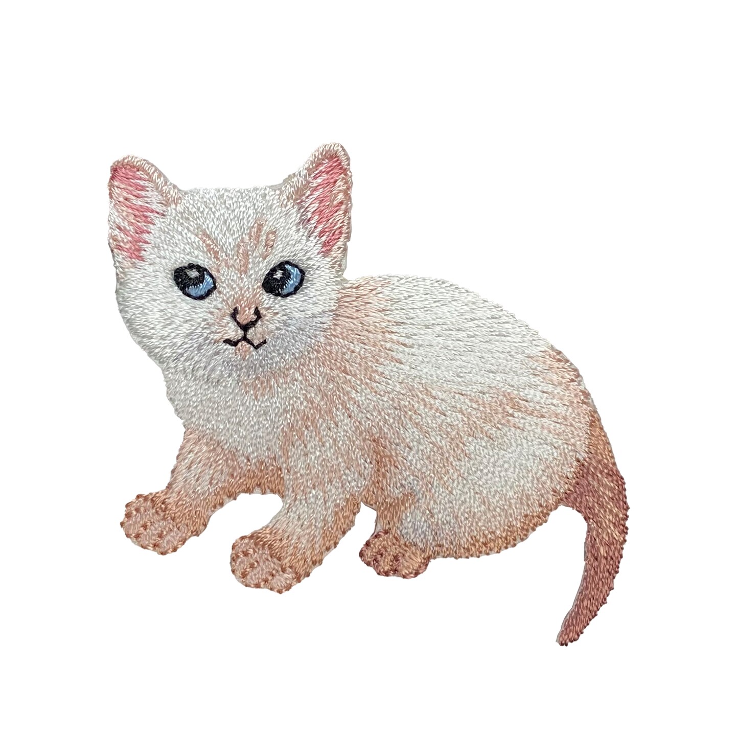 White Cat, Kitten, Realistic Pets, Embroidered, Iron on Patch | Michaels
